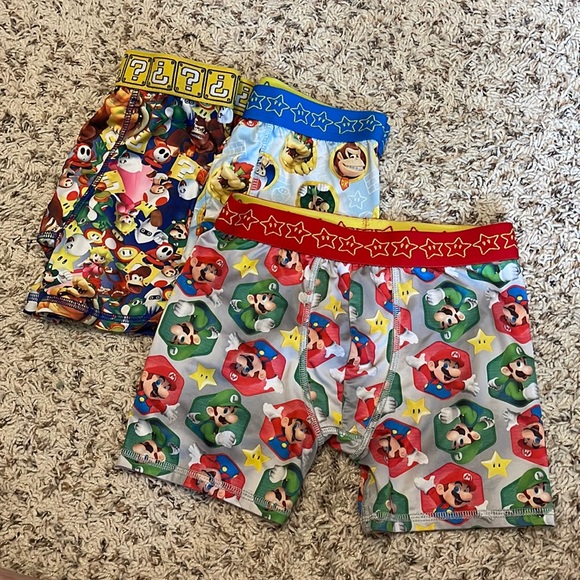 Nintendo | Accessories | 3 Pack Boys Boxer Briefs Super Mario Brothers ...